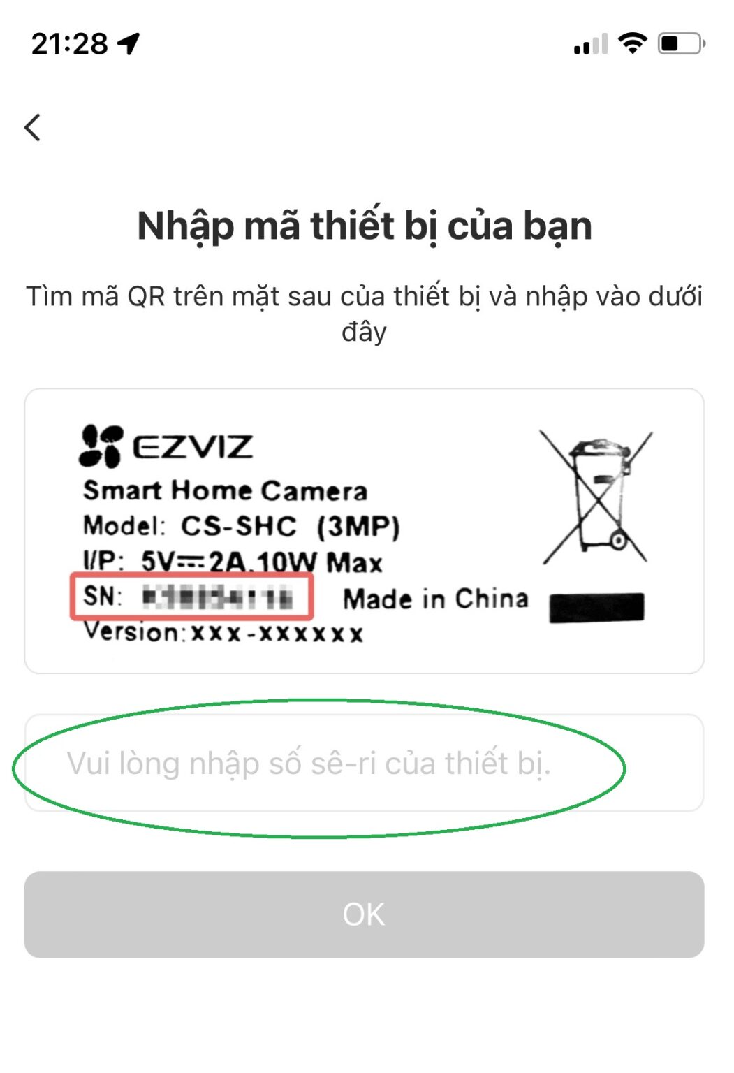HDSD Tìm lại mã xác thực (verify code), số Seri number (SN) của Camera ...